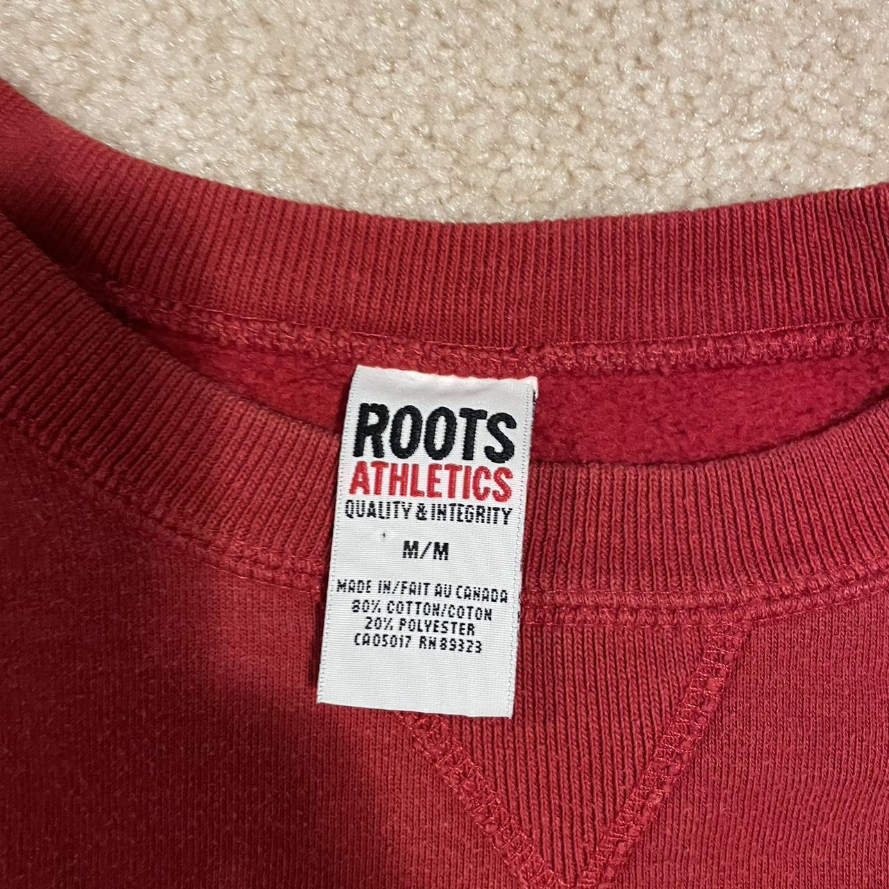 Roots Men's Red Sweatshirt | Depop