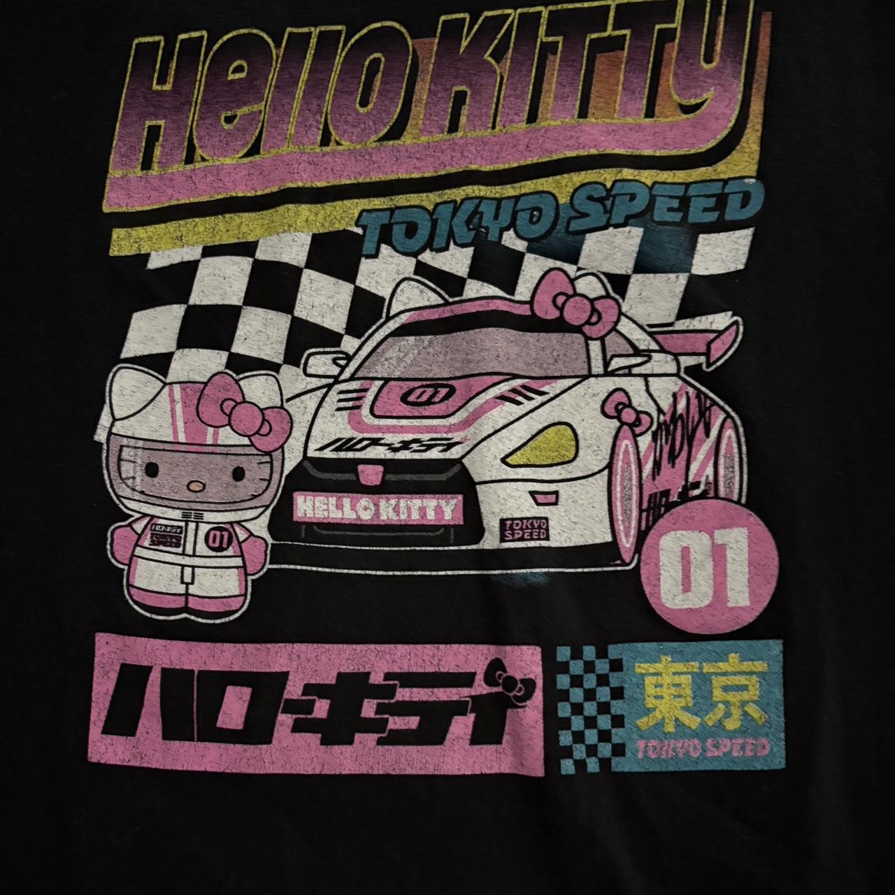 Hello Kitty Sanrio Tokyo Racer graphic tee ♡ sized... | Depop