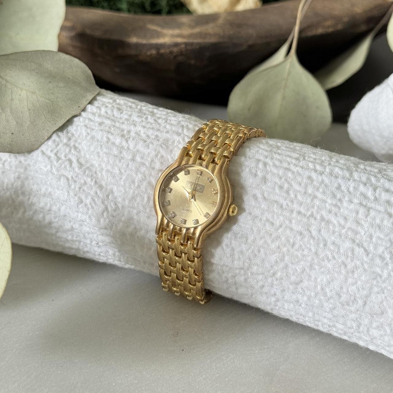 chunky gold watch • Love this classic style with... - Depop