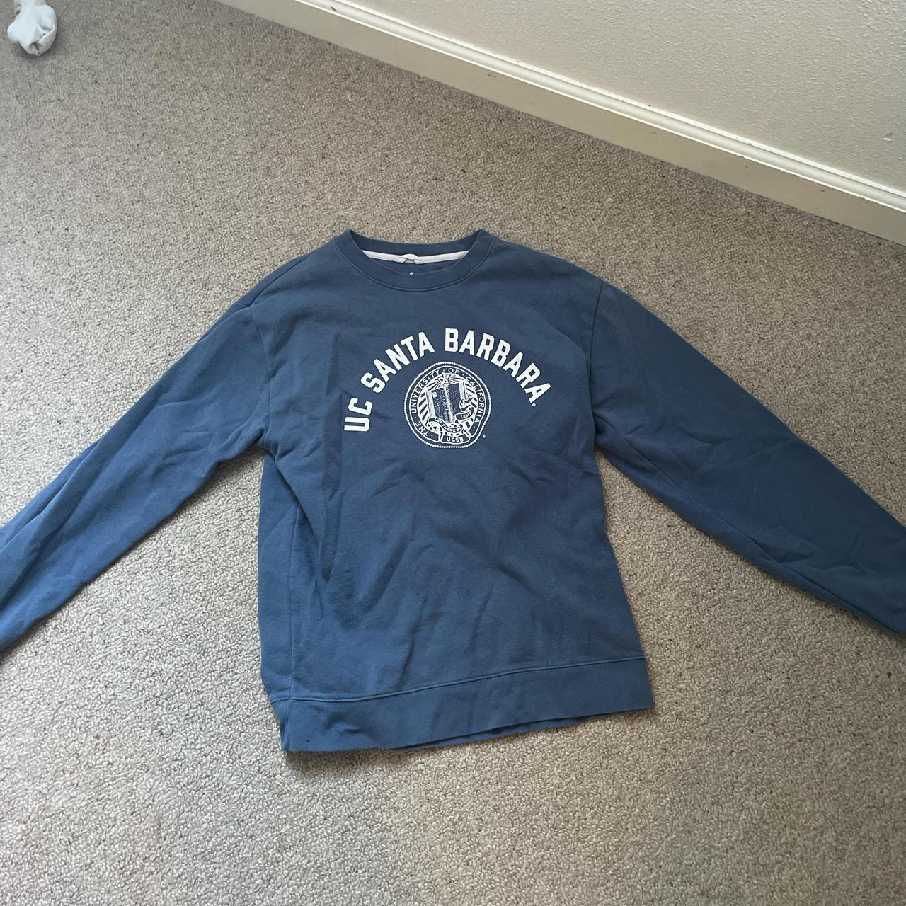 Blue UCSB worn once women’s medium crewneck | Depop