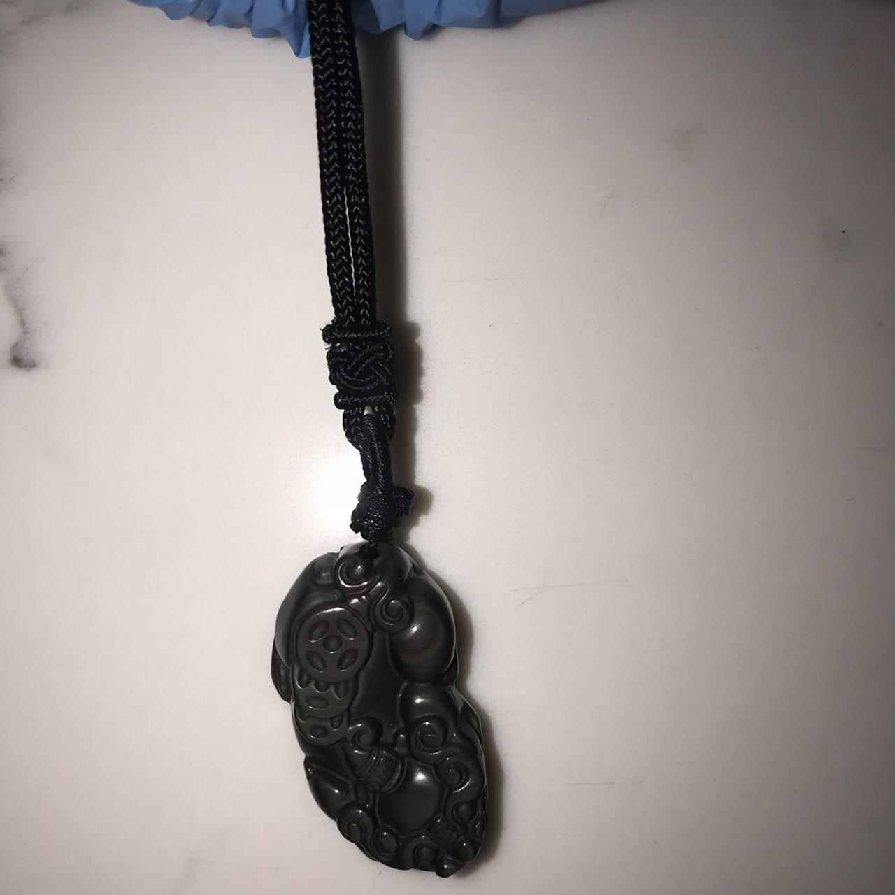 New: Rainbow Obsidian Chinese Pixiu ADJUSTABLE... - Depop