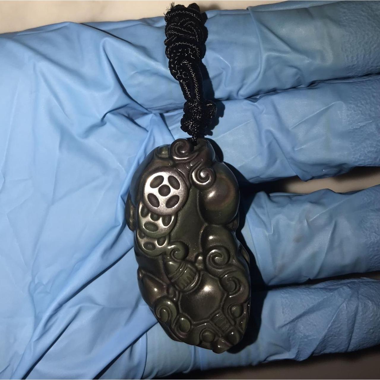 New: Rainbow Obsidian Chinese Pixiu ADJUSTABLE... - Depop