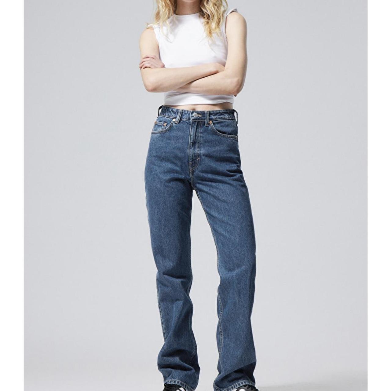 Weekday Rowe Extra High rise jeans size 31 100%... - Depop