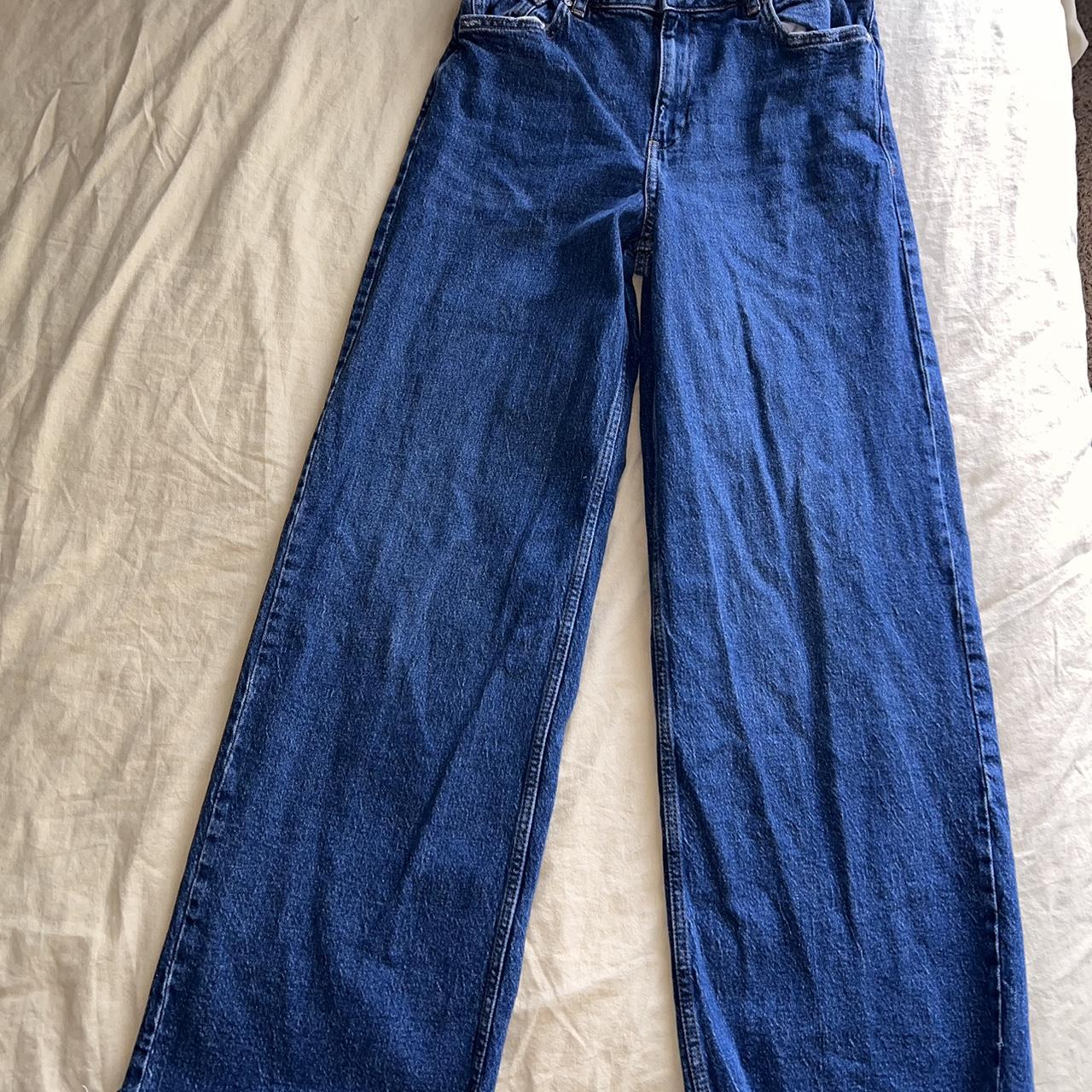 MANGO SIZE 6 WIDE LEG JEAN - Depop
