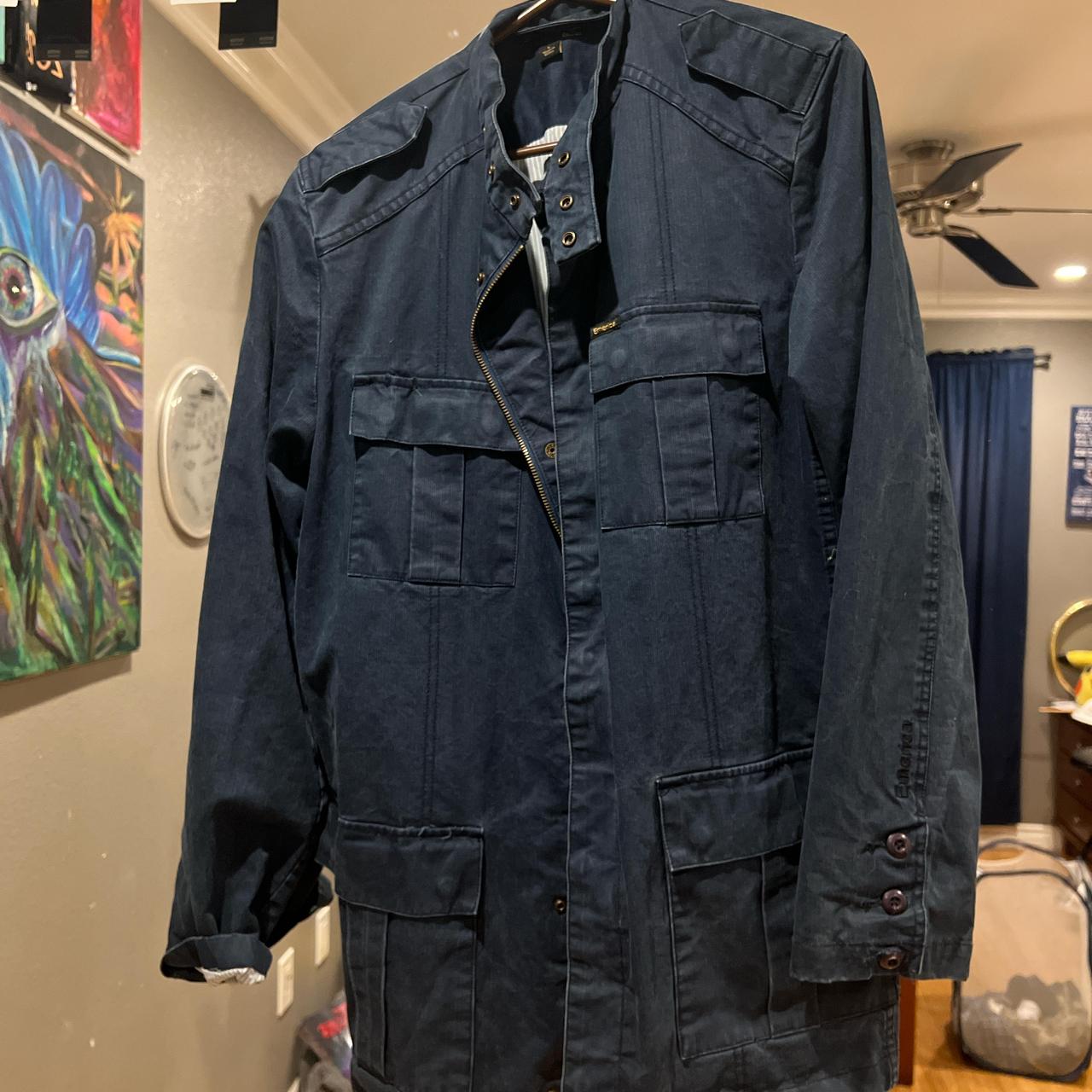 Dark Blue/Navy Denim Jacket Emerica Brand Adult... - Depop