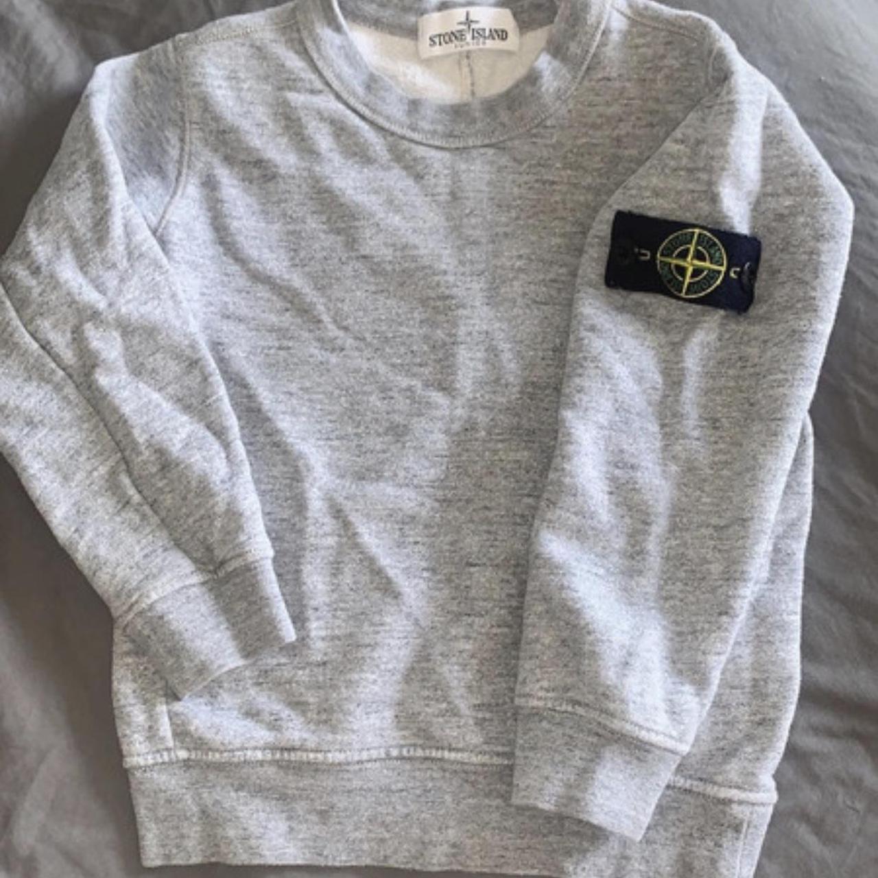 Kids AUTHENTIC STONE ISLAND jumper Worn couple of... - Depop