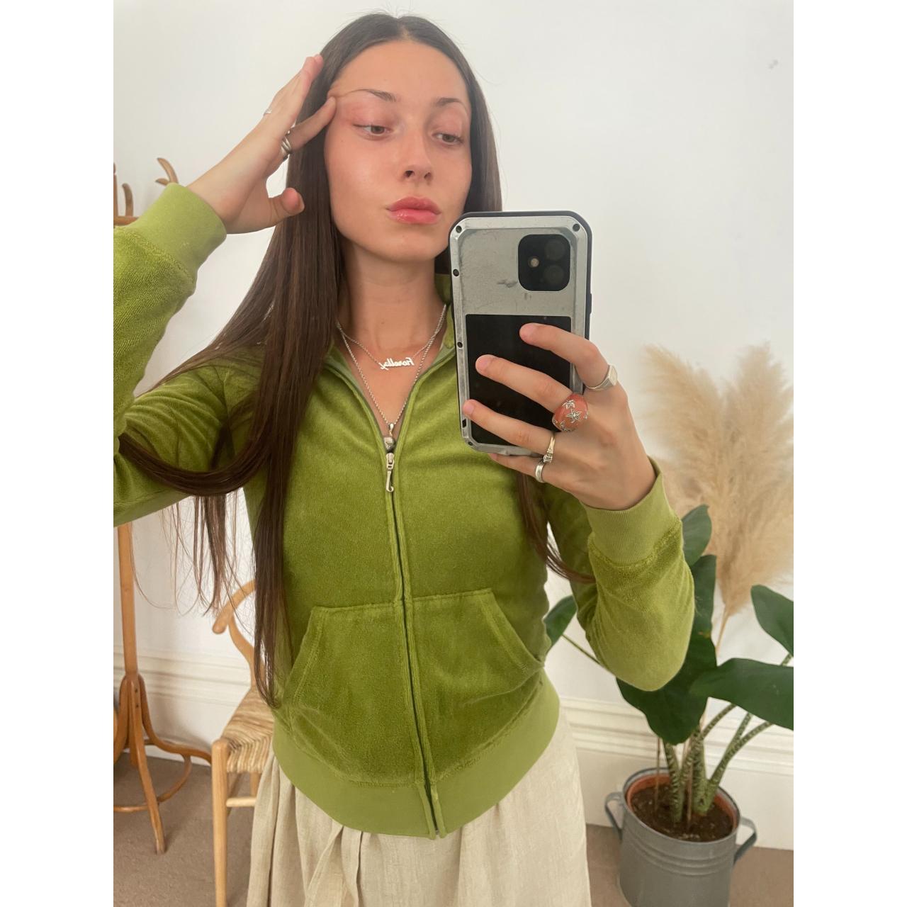Juicy Couture Track Top Green Brand: Juicy... - Depop