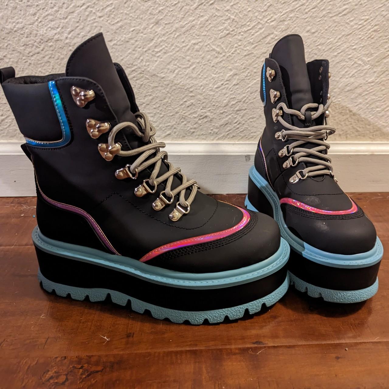 Koi Footwear Women's Black Boots | Depop