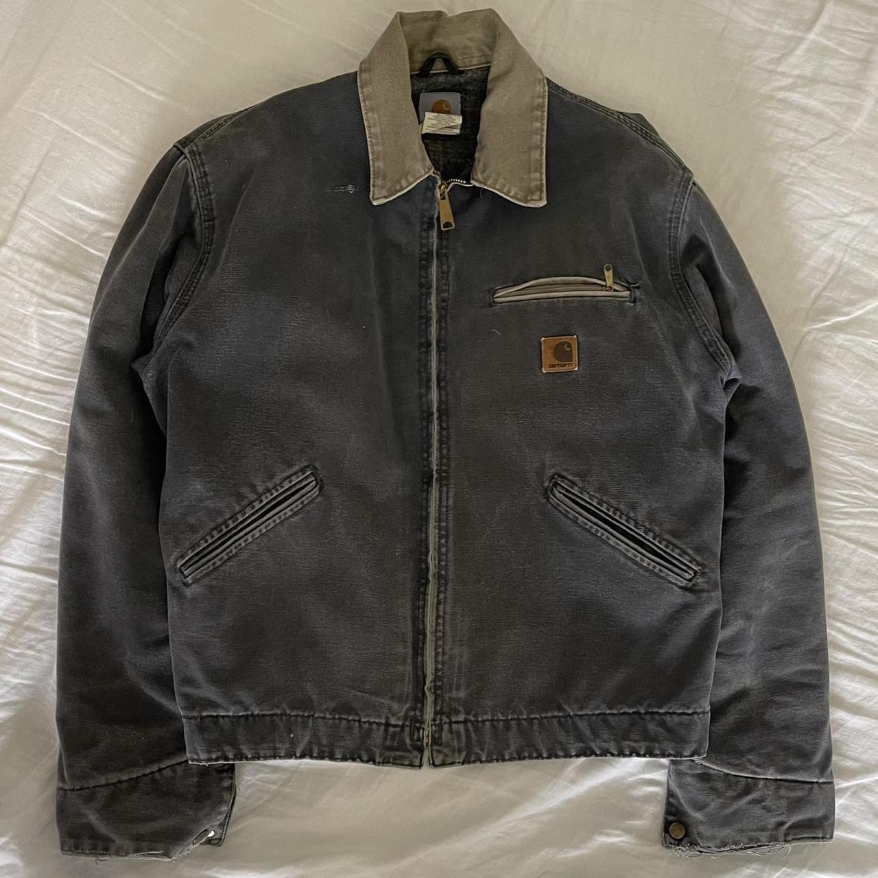 2003 Vintage Carhartt Detroit Jacket J97 PTL Size M... - Depop