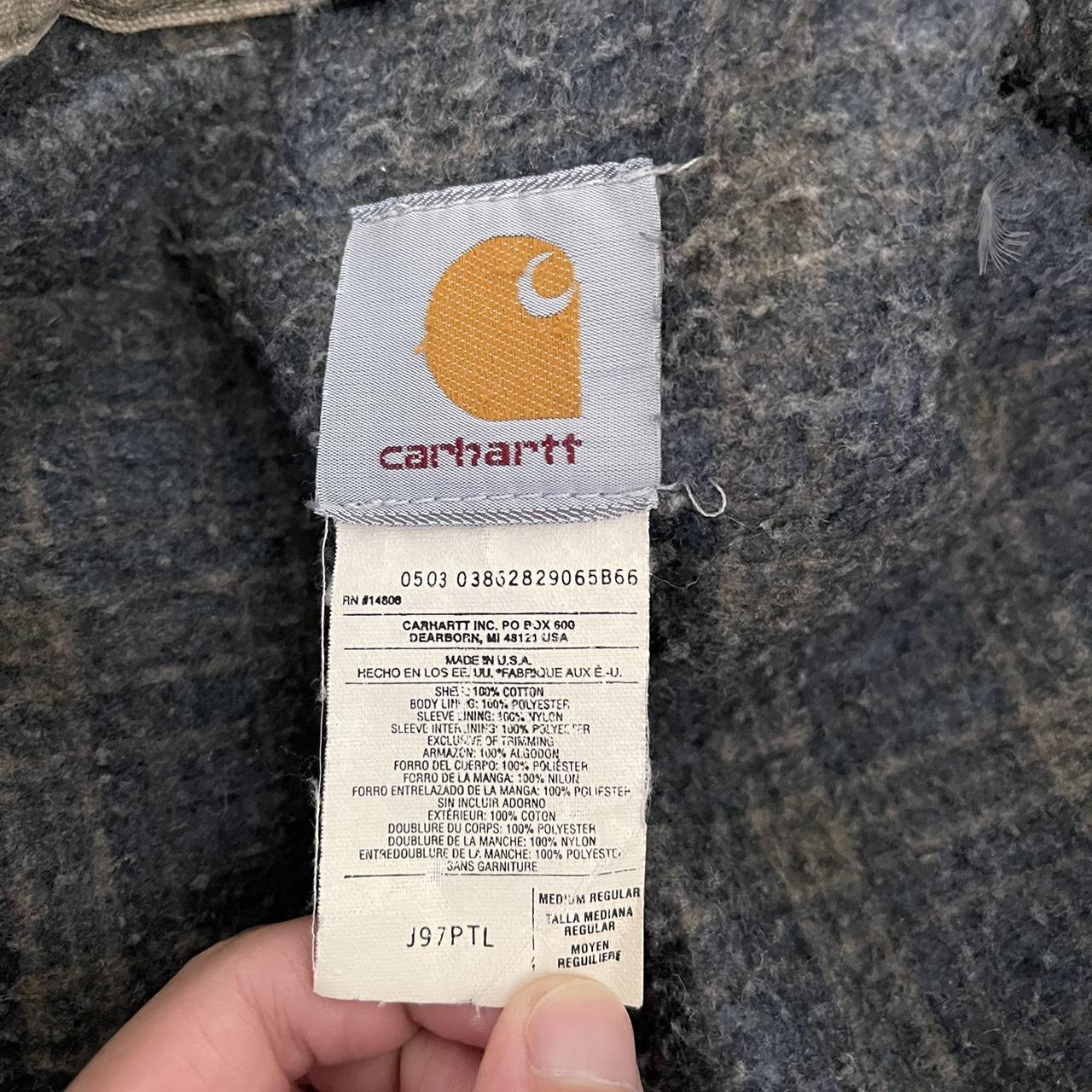 2003 Vintage Carhartt Detroit Jacket J97 PTL Size M... - Depop