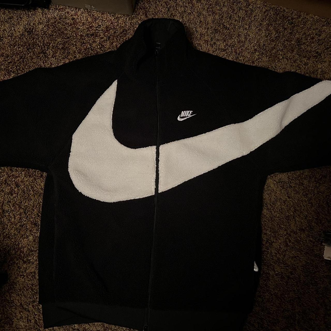Brand New Nike Sherpa Fleece Reversible Jacket Size:... - Depop