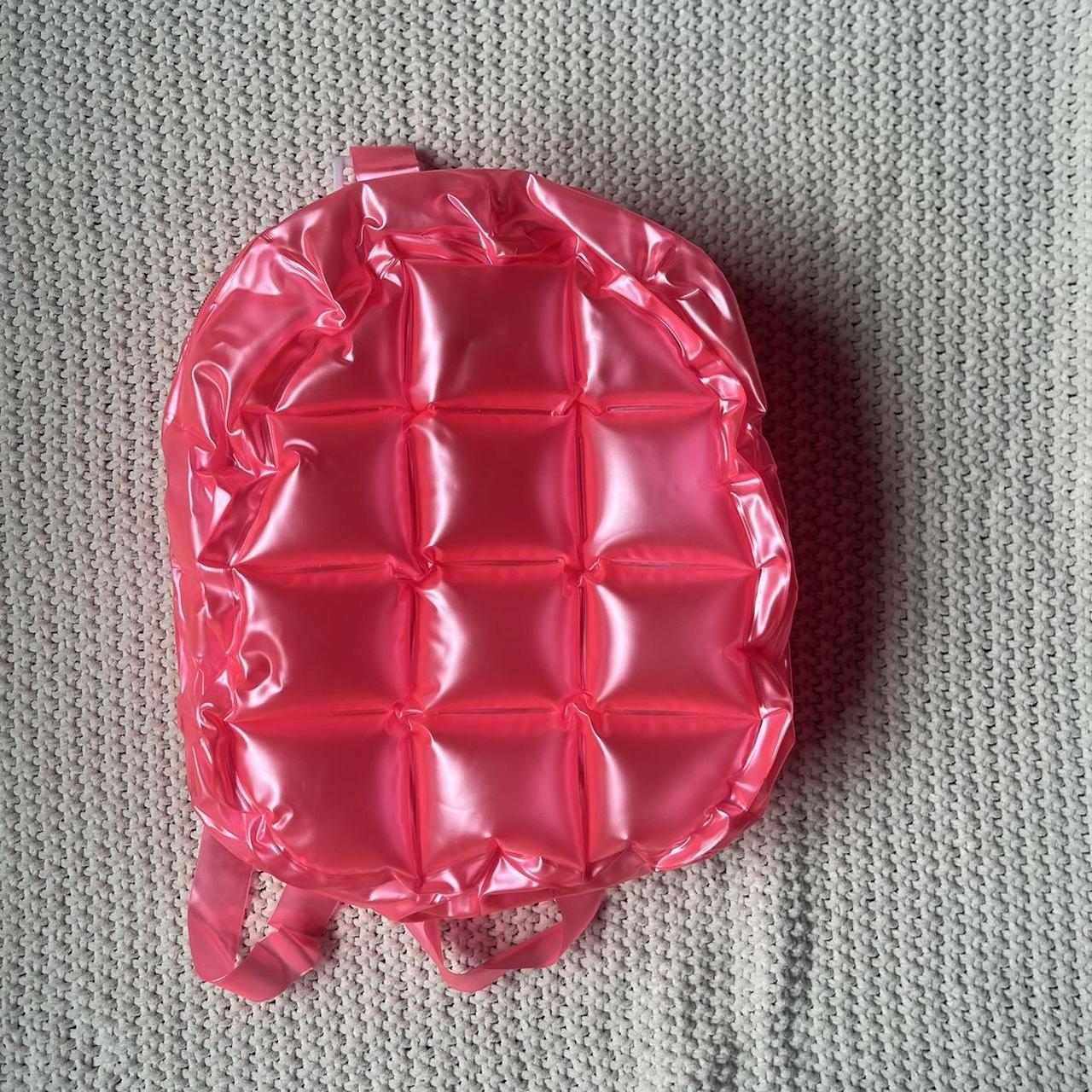 Pink bubble backpack #2000s #y2k #bubblebag... - Depop