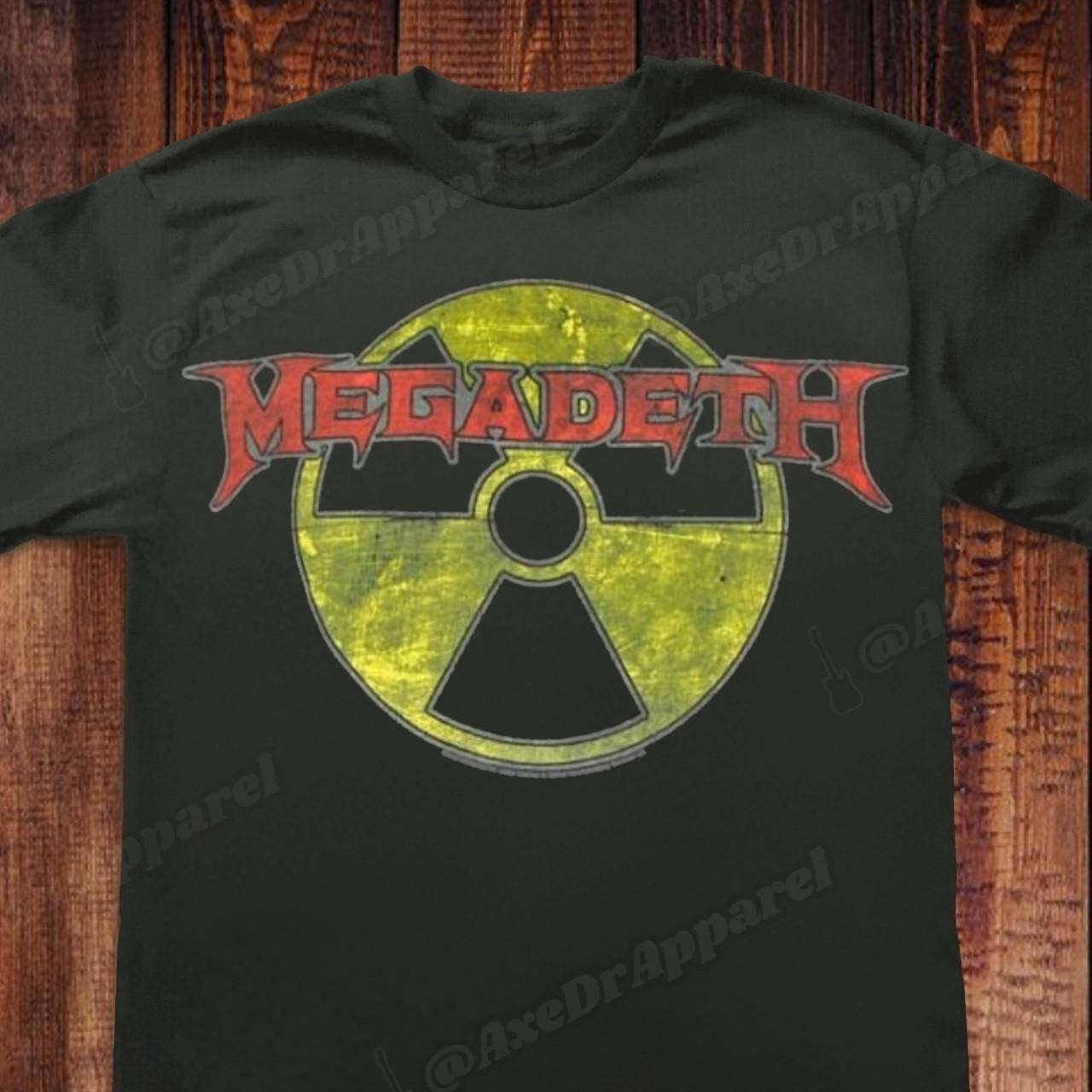 Megadeth Radioactive Yellow T-Shirt - Multiple Sizes... - Depop