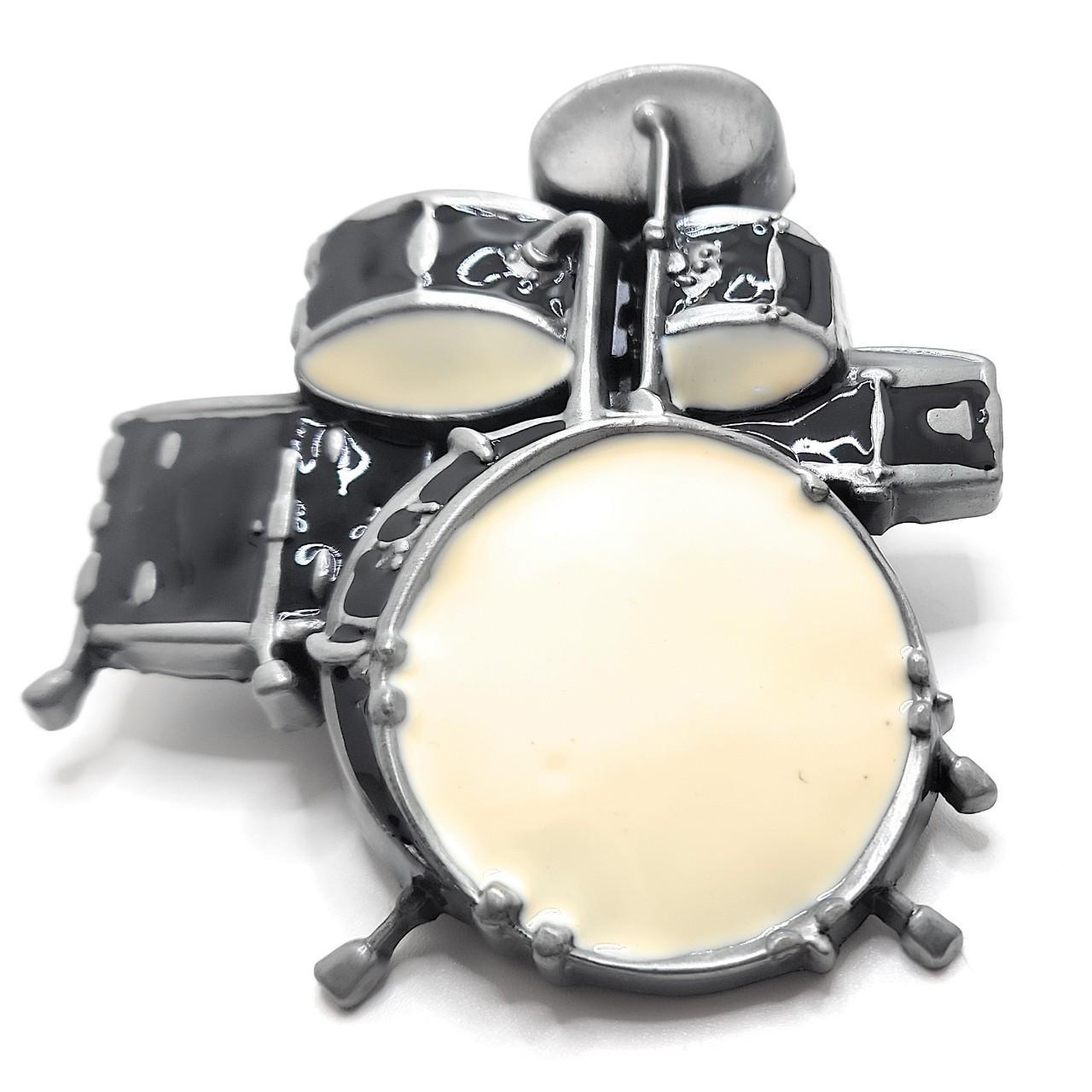 New Vintage Drum Kit Black Enamel Music Belt... - Depop
