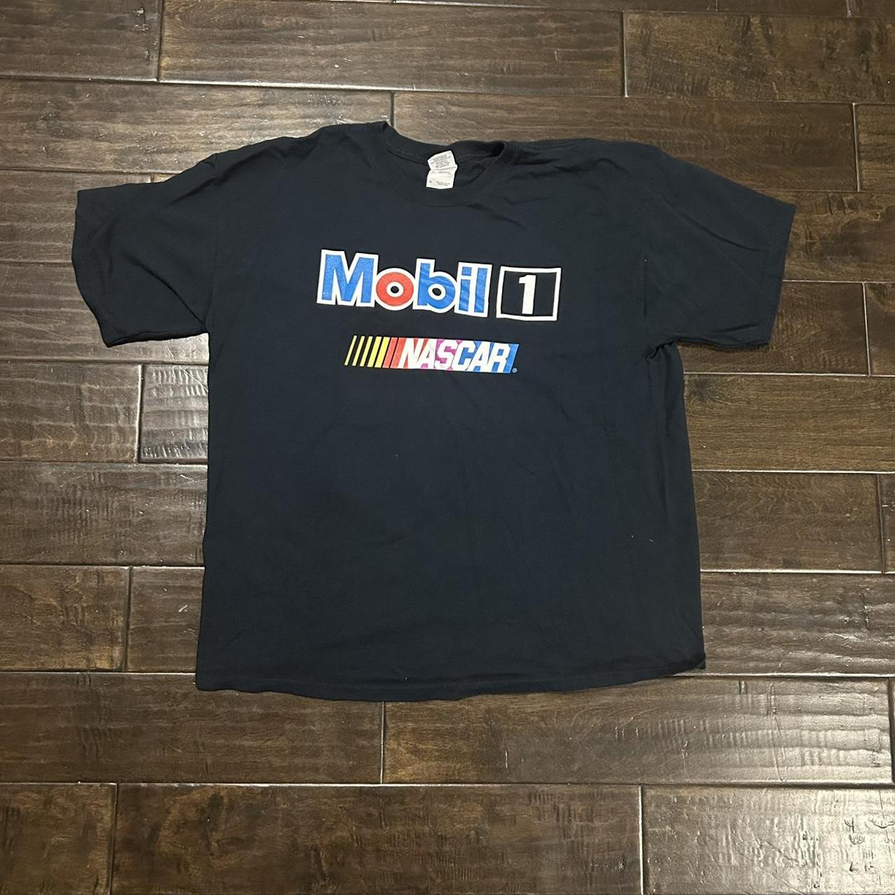 Mobil 1 Nascar Double sided tee size... - Depop