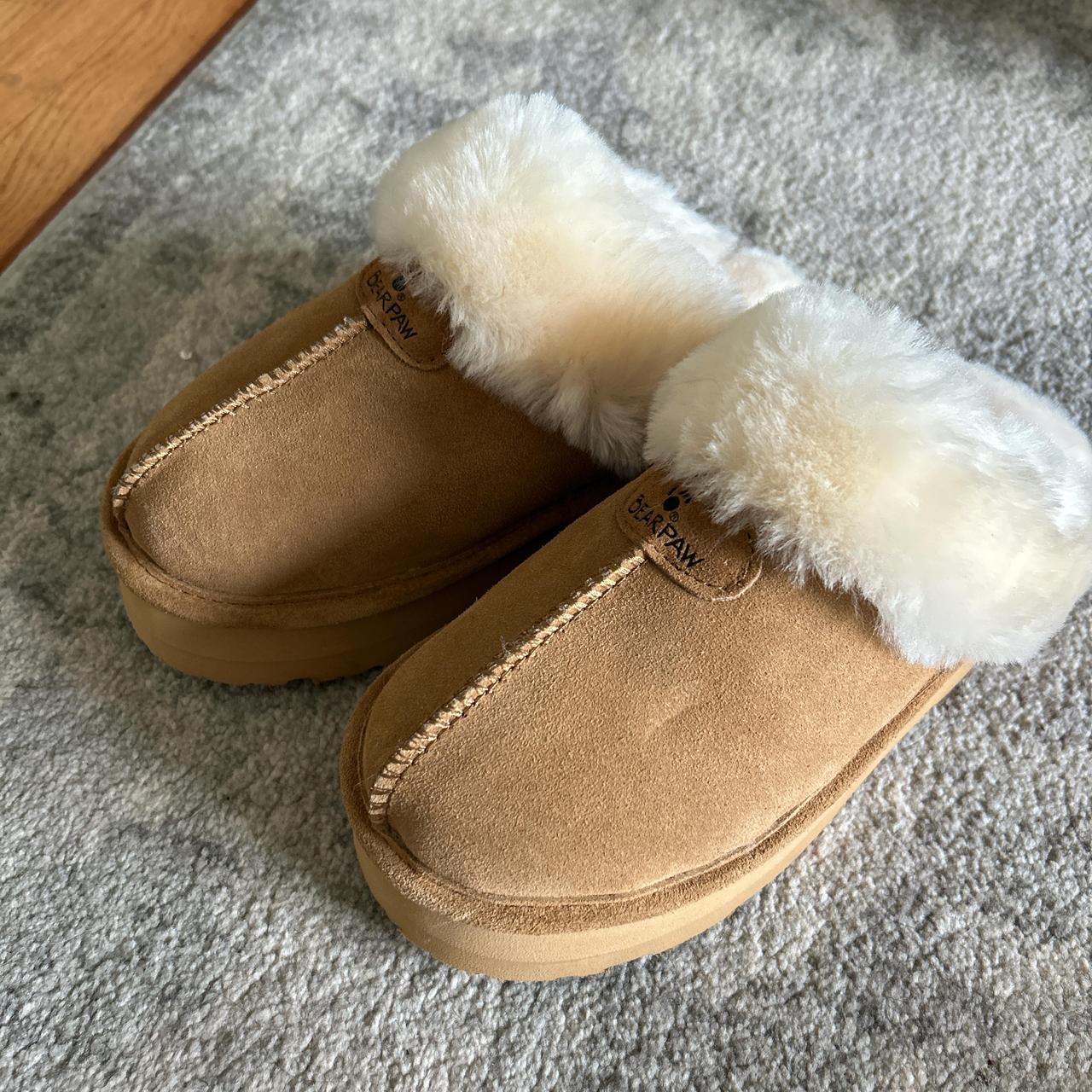 Bearpaw platform slippers size 8 - never worn -... - Depop