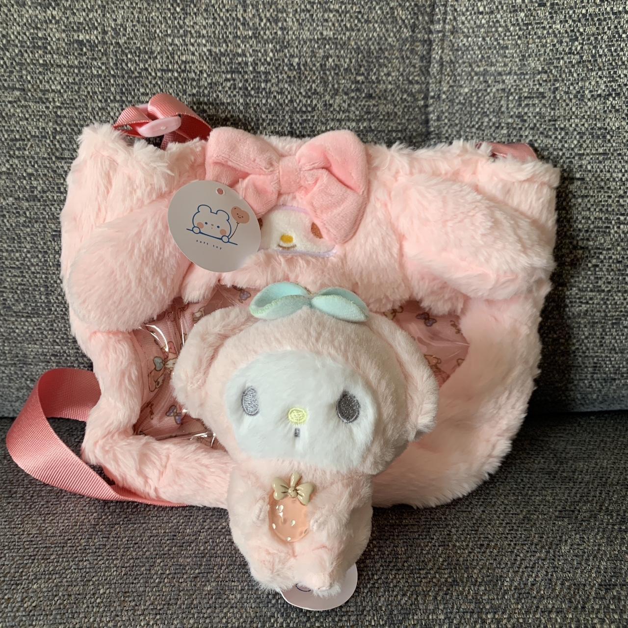 Sanrio My Melody Hand Bag With Plush Inside The... - Depop