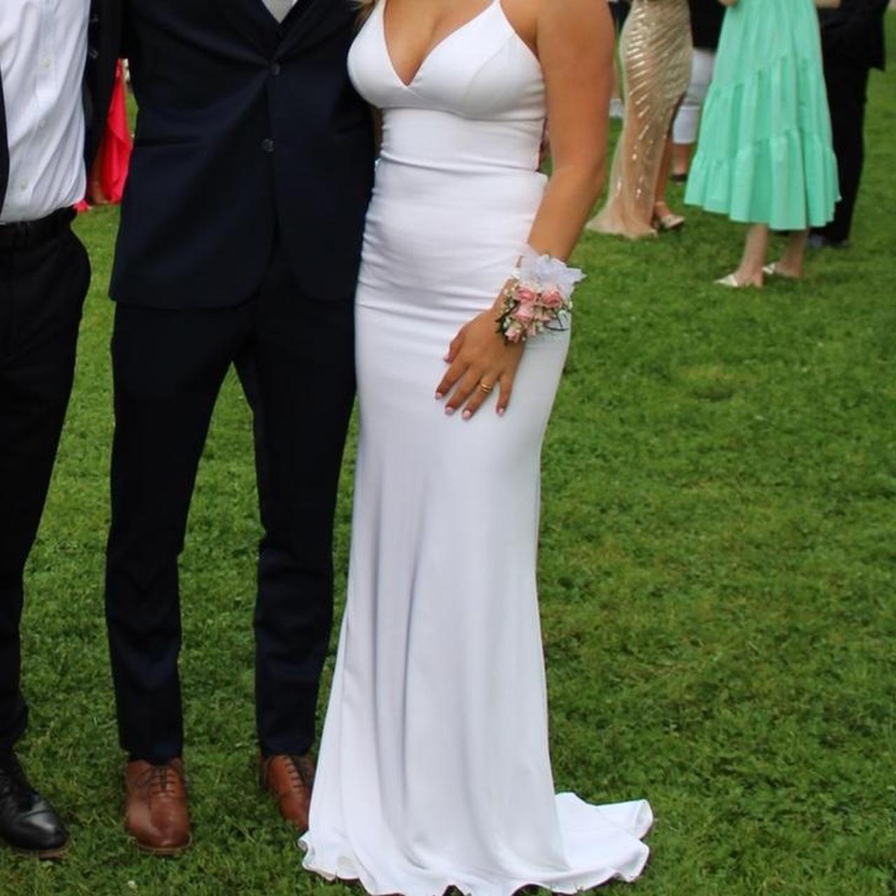 Beautiful white prom dress. I’ve only worn it once,... - Depop