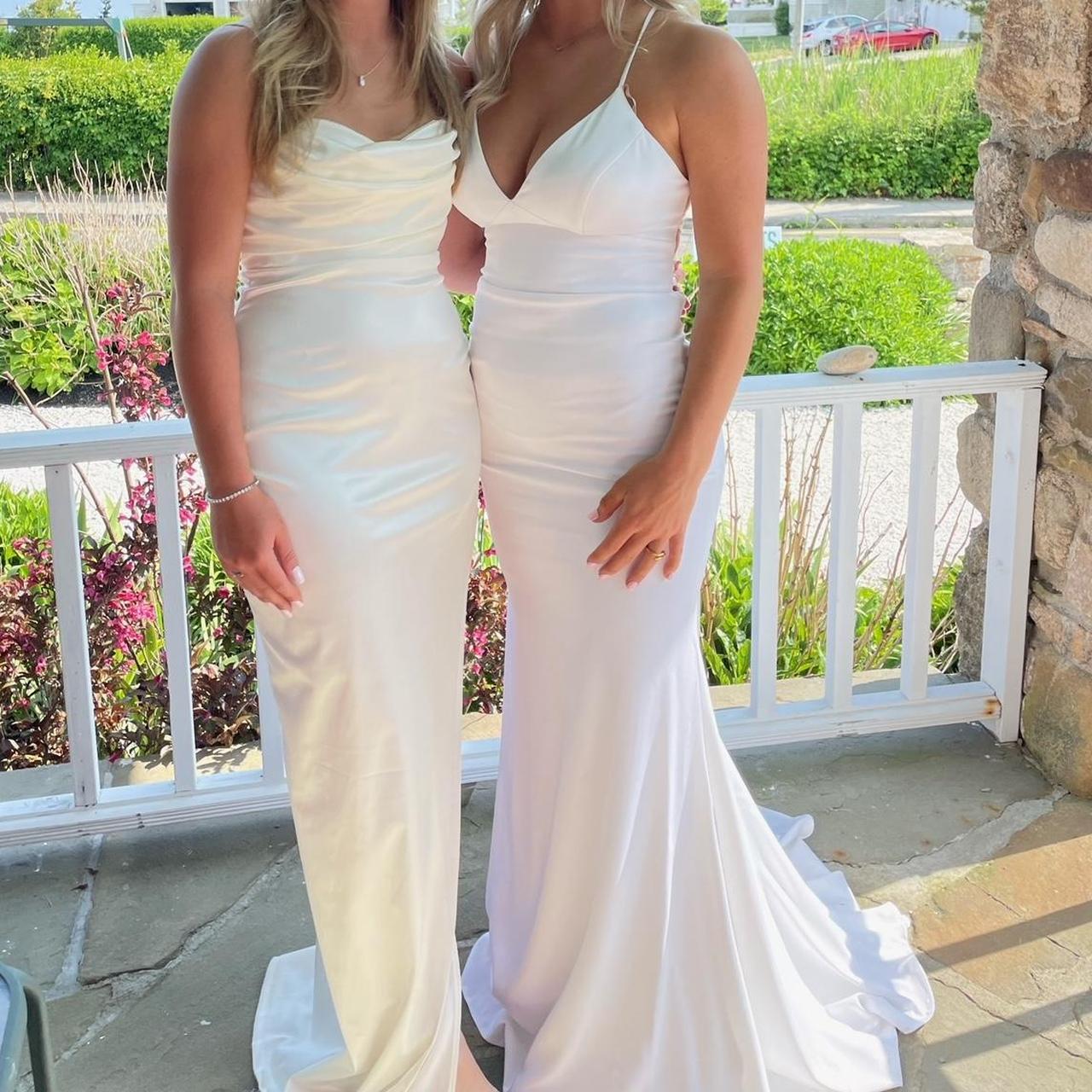 Beautiful white prom dress. I’ve only worn it once,... - Depop