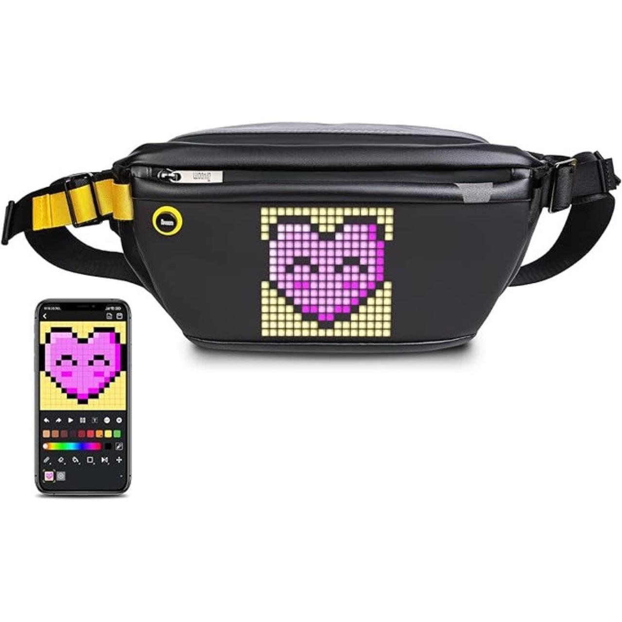 Waist Fanny Pack with LED Display App Control... - Depop