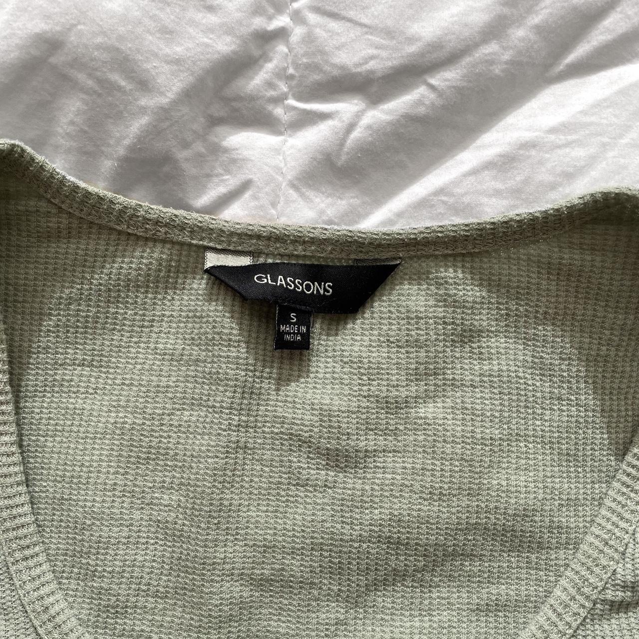 Glassons long sleeve crop - green Size small... - Depop
