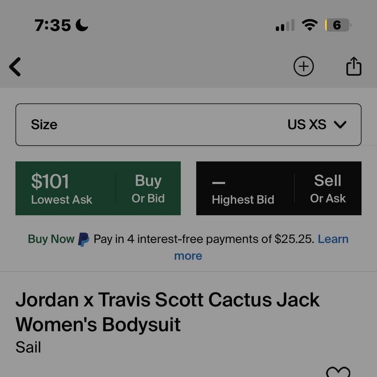 Travis Scott Body suit size extra small Haven’t... - Depop