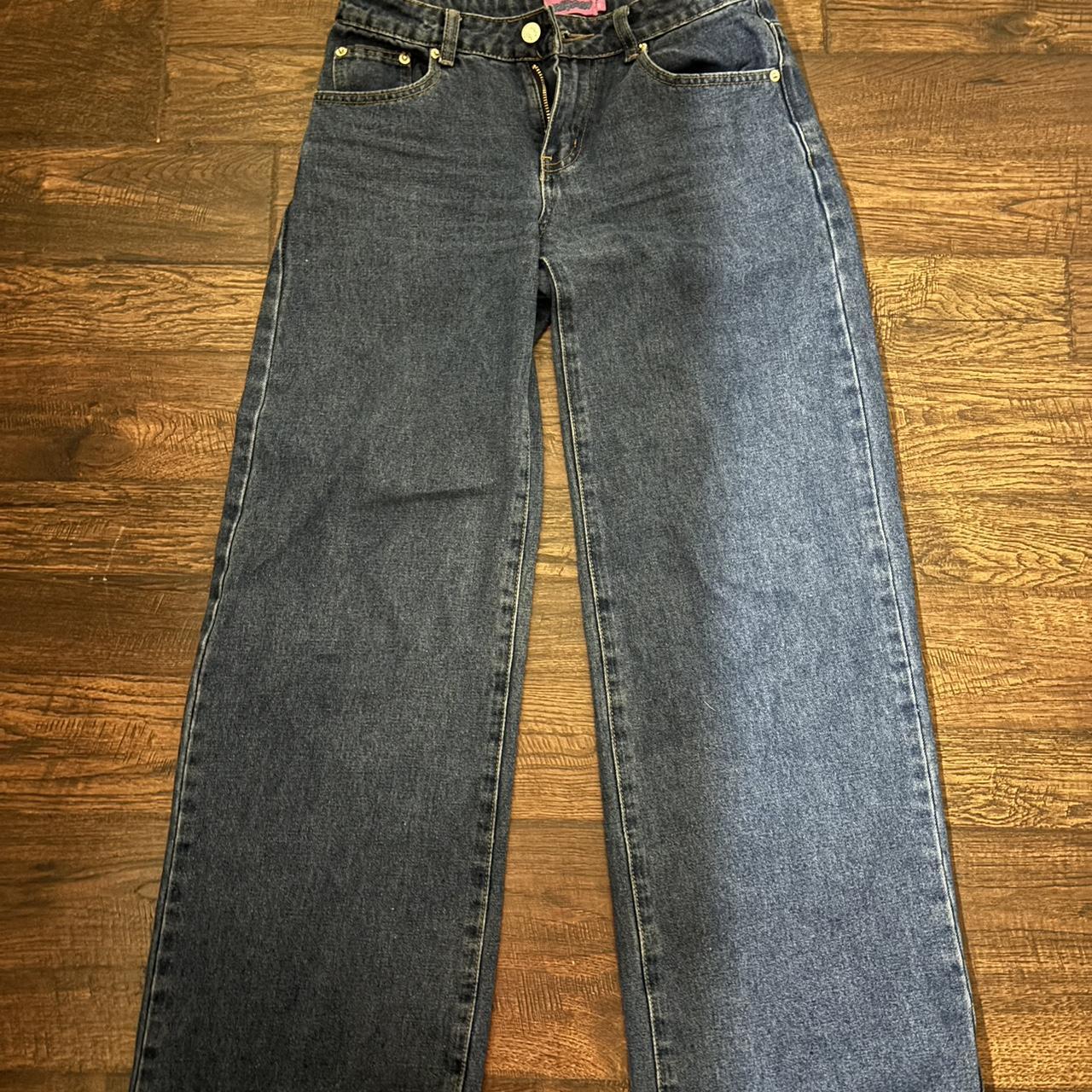 ediked low waisted wide-leg vintage jeans ⚠️message... | Depop