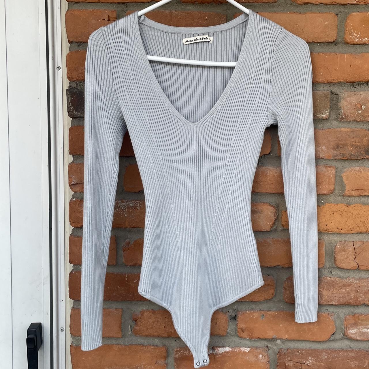 Abercrombie & Fitch Baby Blue Bodysuit🤍 Women’s... - Depop