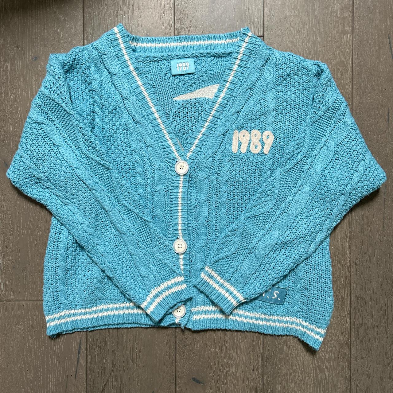 Blue MD/LG Taylor Swift 1989 T.V. Cardigan!!... - Depop