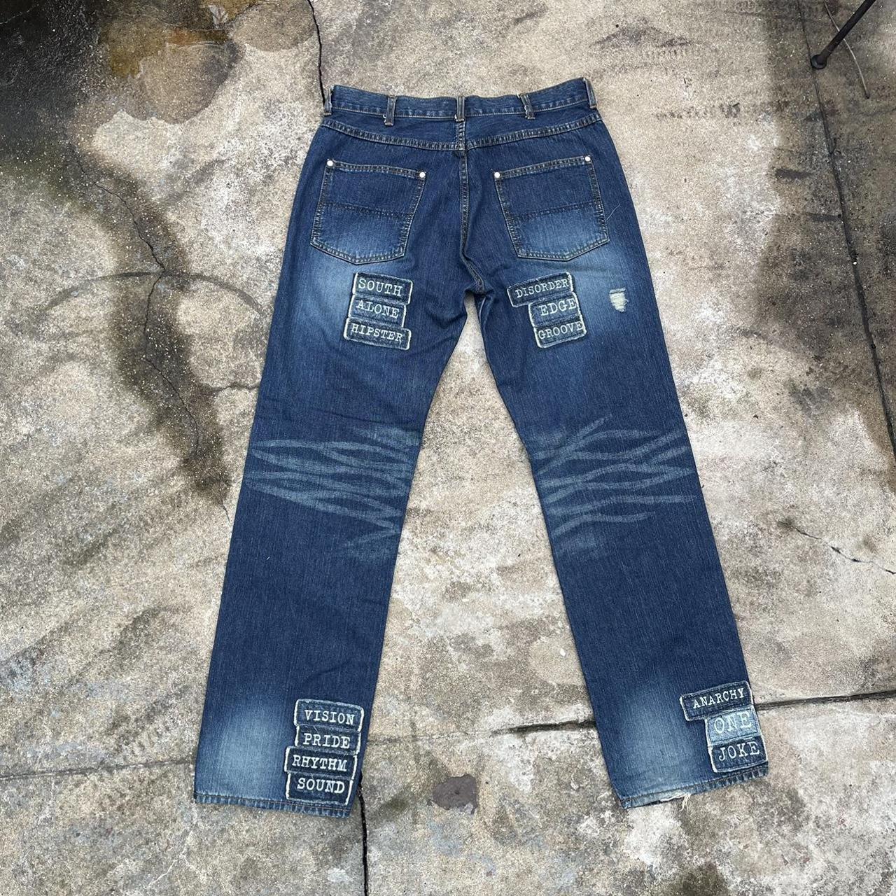 Number Nine SS02 Patchwork denim rare 5x32 - Depop