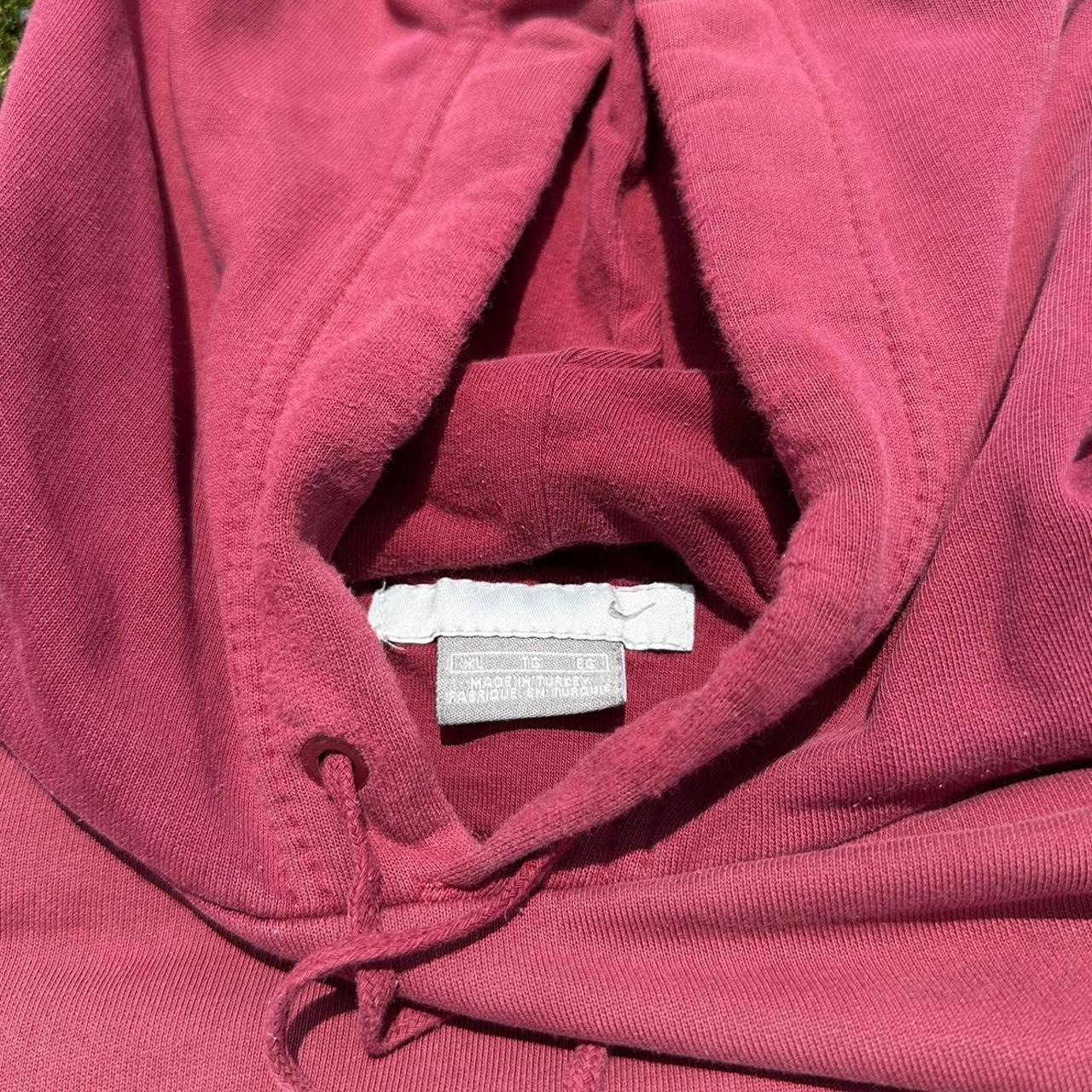 Y2K Nike faded maroon check mark hoodie🔥 -awesome... - Depop