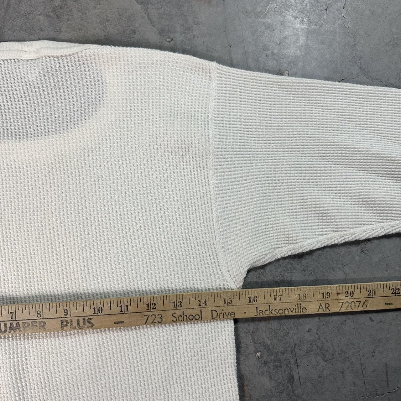 True Vintage 70s 80s Waffle knit thermal long sleeve... - Depop