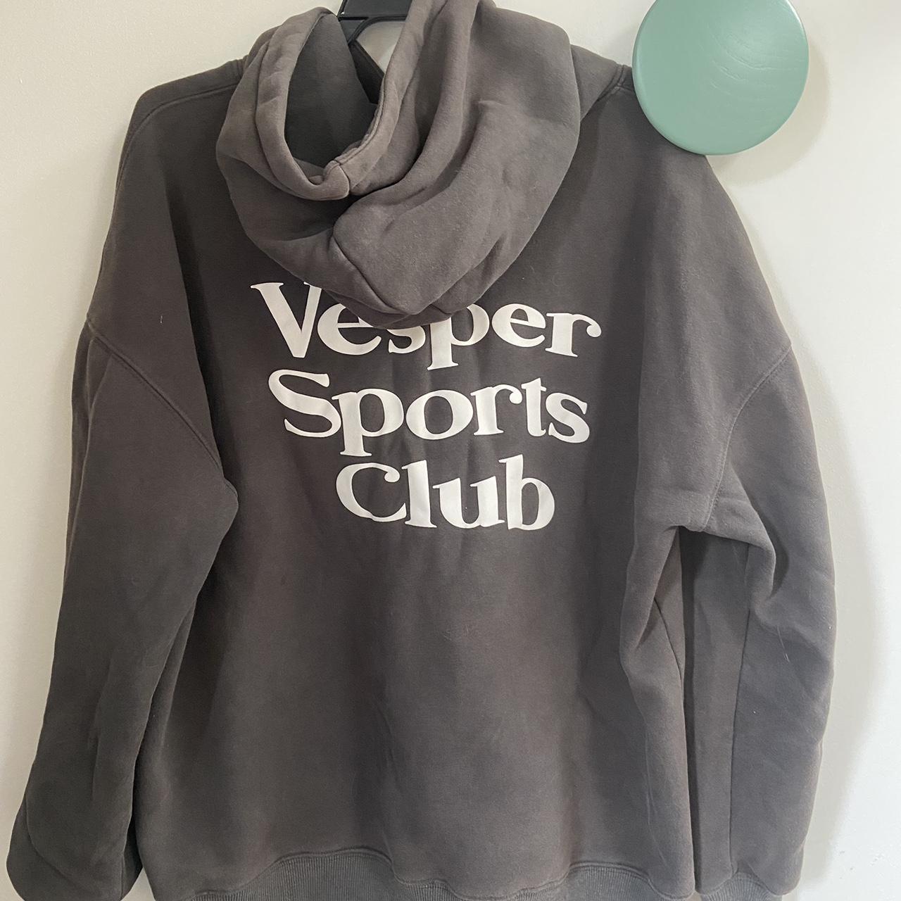 VESPER CO CHARCOAL HOODIE Slightly faded Bought... - Depop
