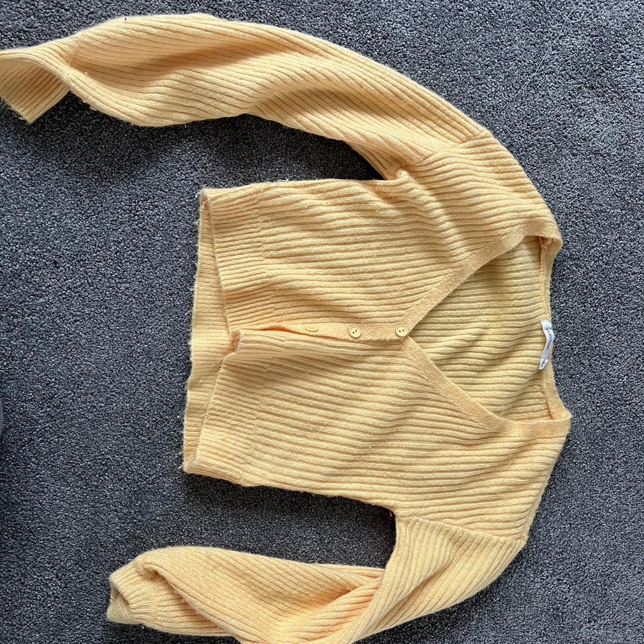 Glassons yellow Knit cardigan - Depop