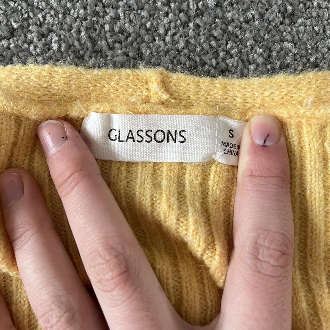 Glassons yellow Knit cardigan - Depop