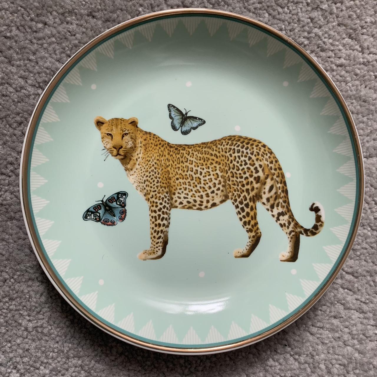 Trinket dish leopard French Grey branded. 14cm... - Depop