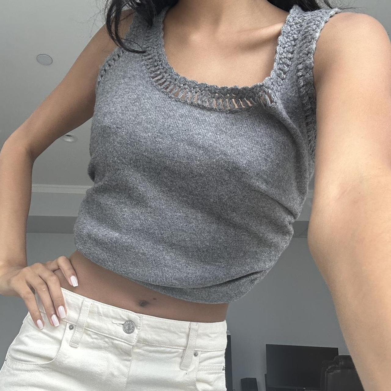 Tory Burch Grey wool talk (handwash) - Depop