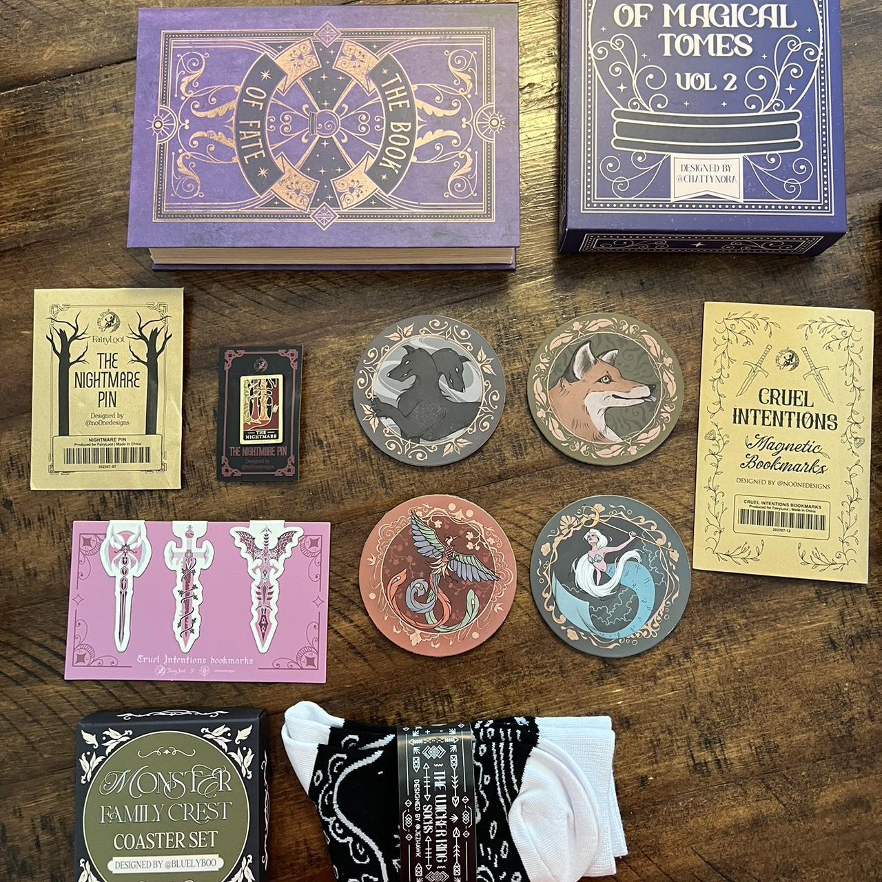 ENTIRE july ya fairyloot box !! bestseller threads... - Depop