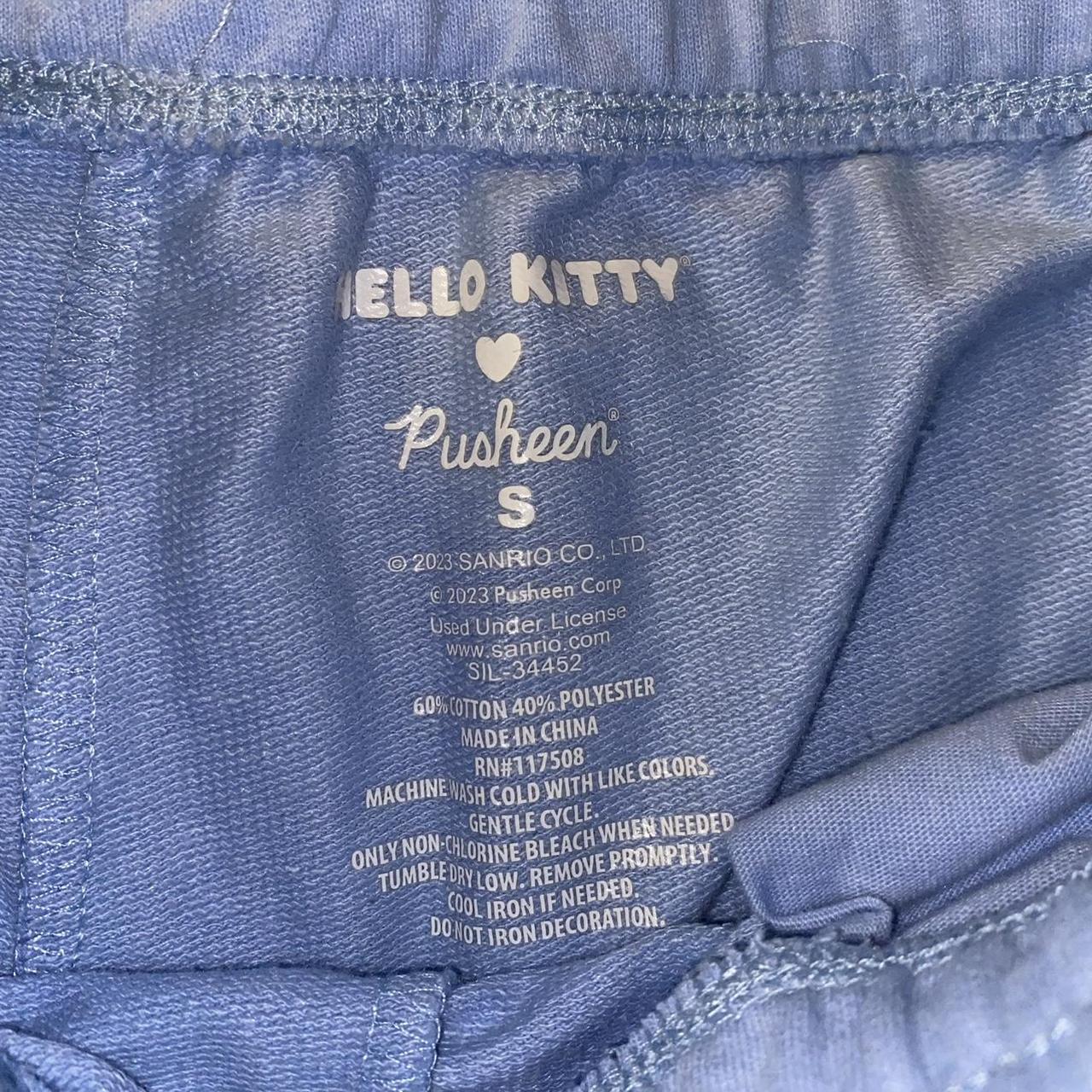 Hello Kitty Women's Blue and Pink Joggers-tracksuits | Depop