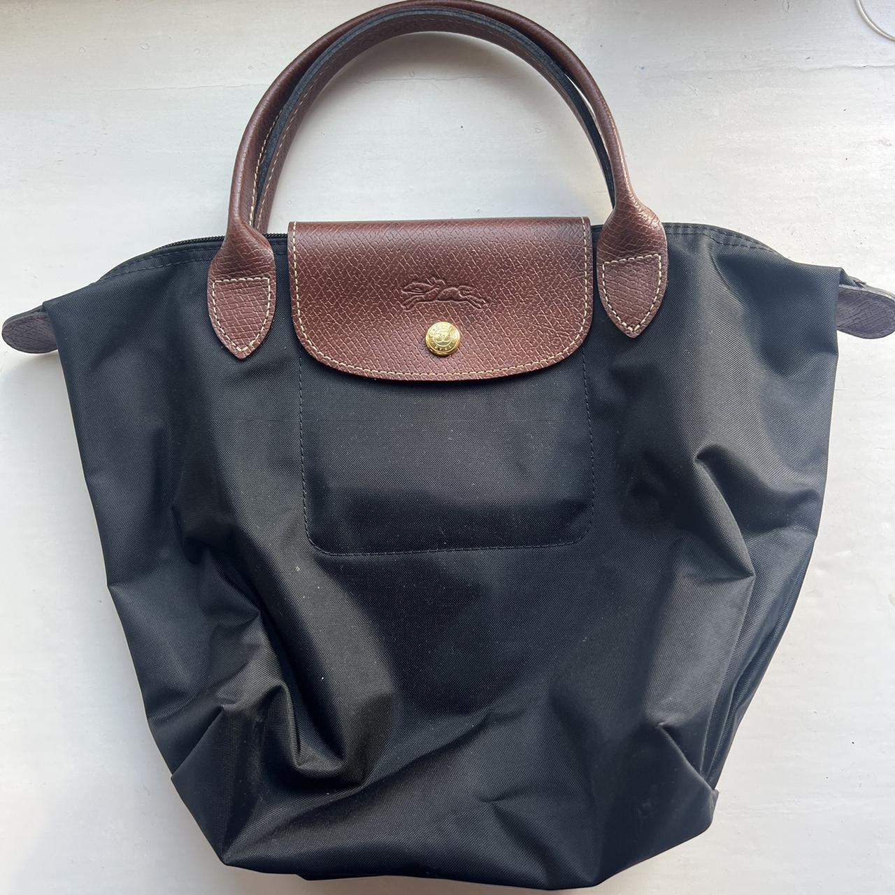 Black small Longchamp bag 🖤 - Depop