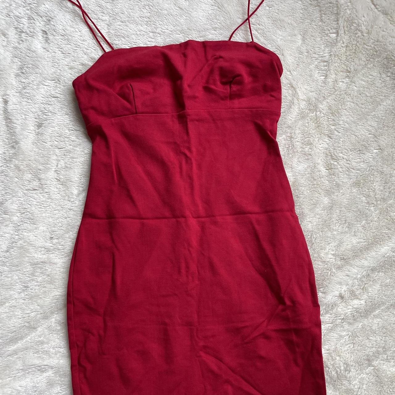 Red tight urban dress - Depop