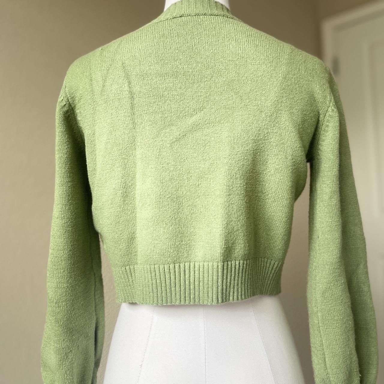 Green Cottage core cardigan , US XS - Depop