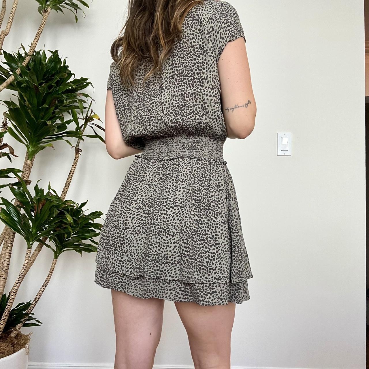 Rails animal print mini dress Size: S Condition:... - Depop