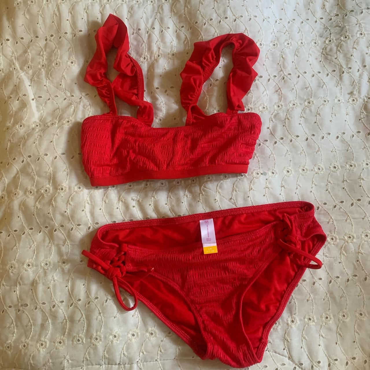 No Boundaries Red Bikinis And Tankini Sets Depop