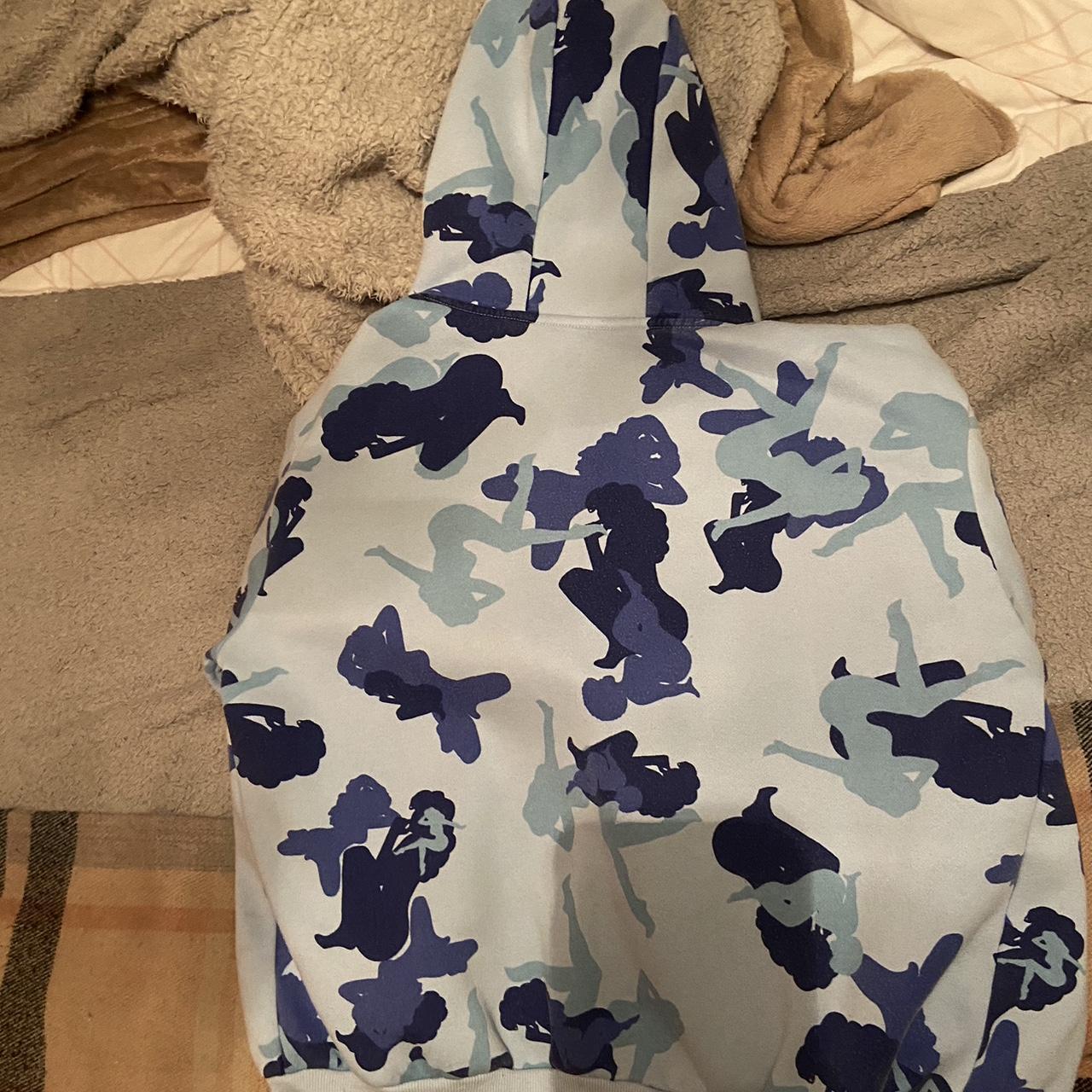 Blue named collective hoodie- slightly bobbled after... - Depop