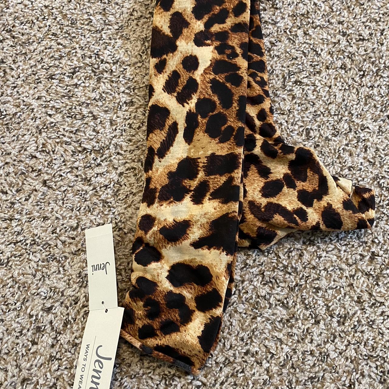 Jenni brand leopard print scarf. Tags are still... - Depop