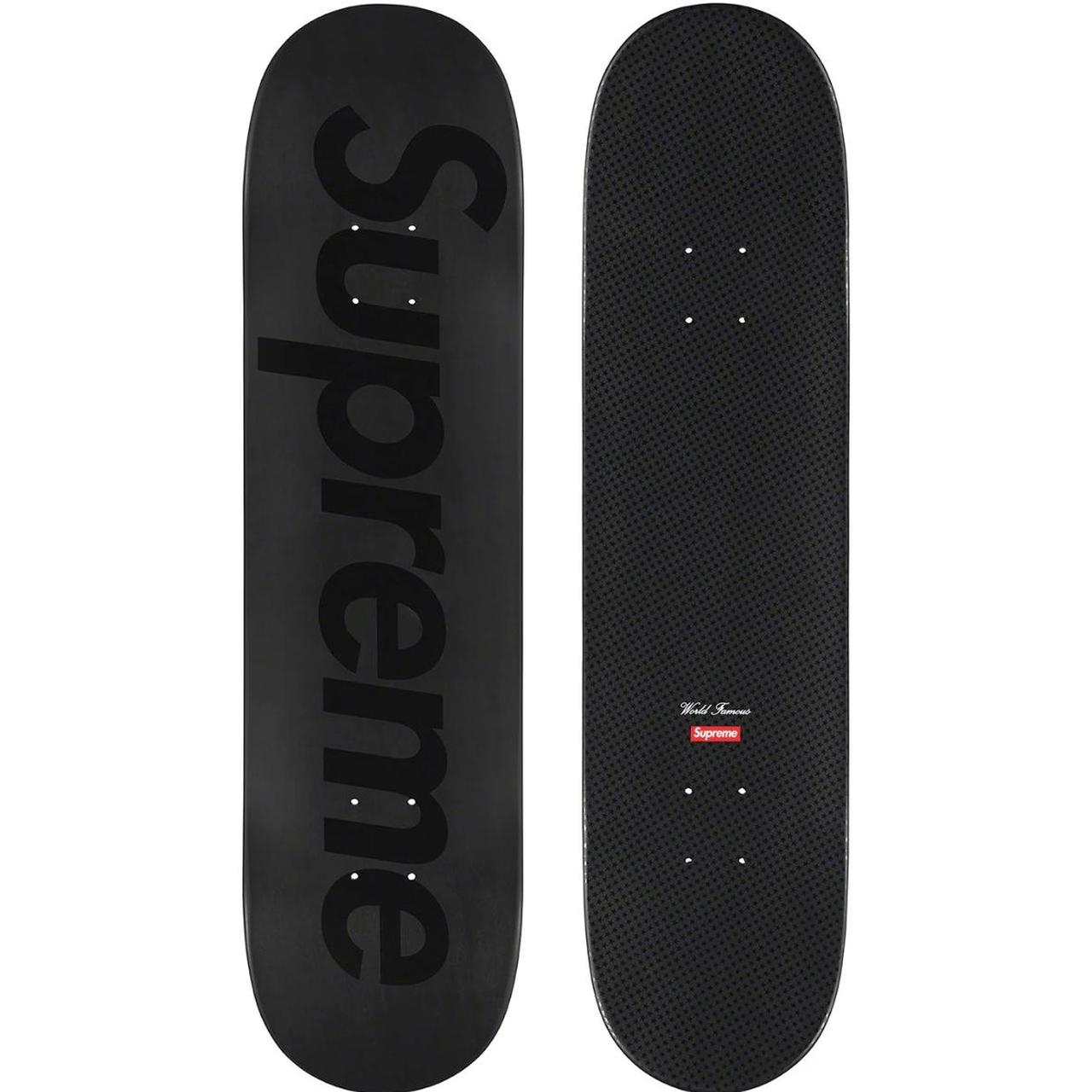 Supreme Skateboard Deck Tonal Black Shipping is... - Depop
