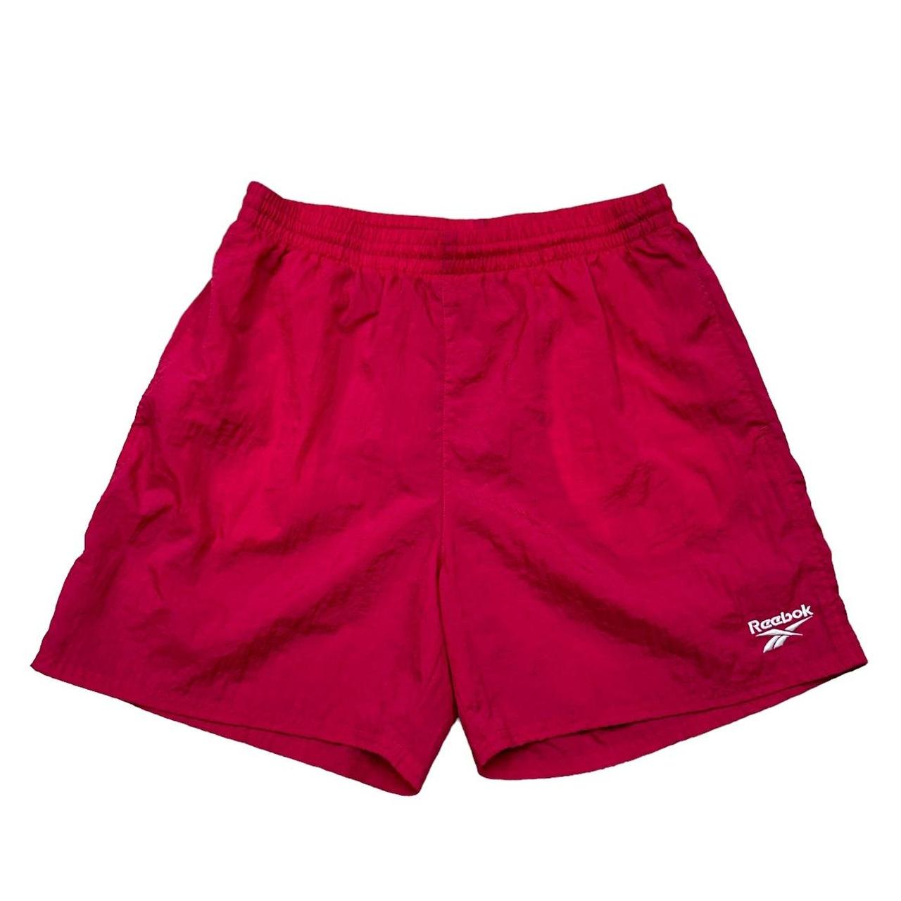 Vintage Reebok Shorts 2 side pockets / 1 back... - Depop
