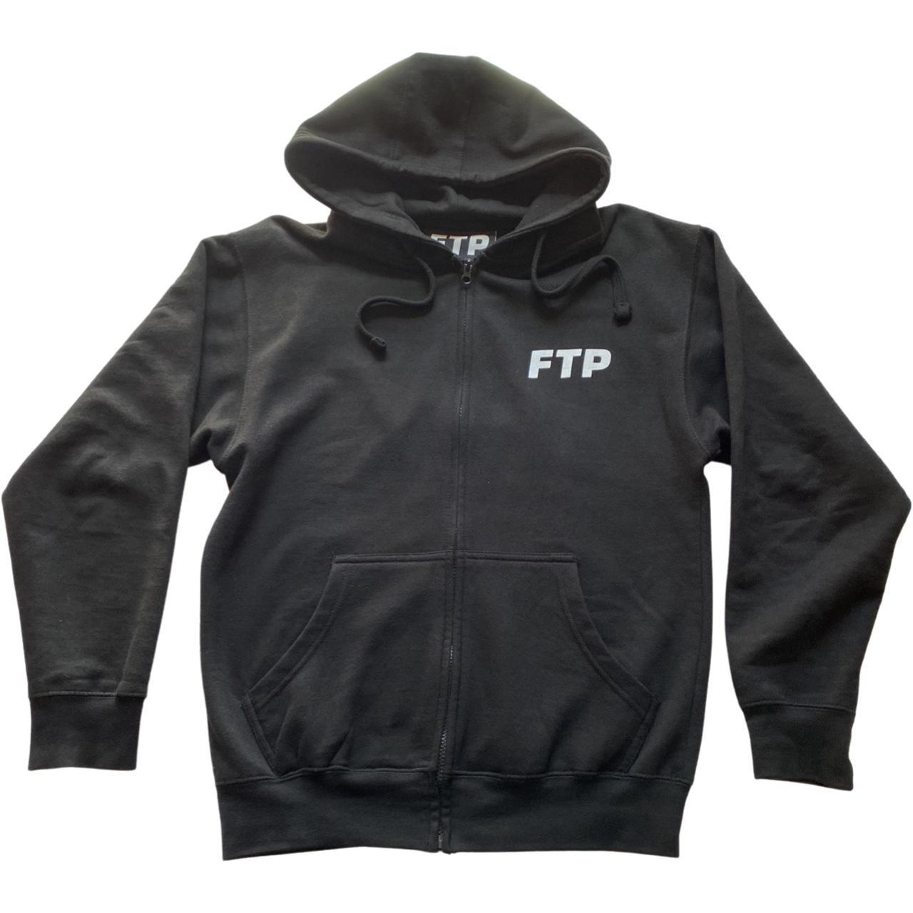 FTP Men's Black and White Jacket | Depop