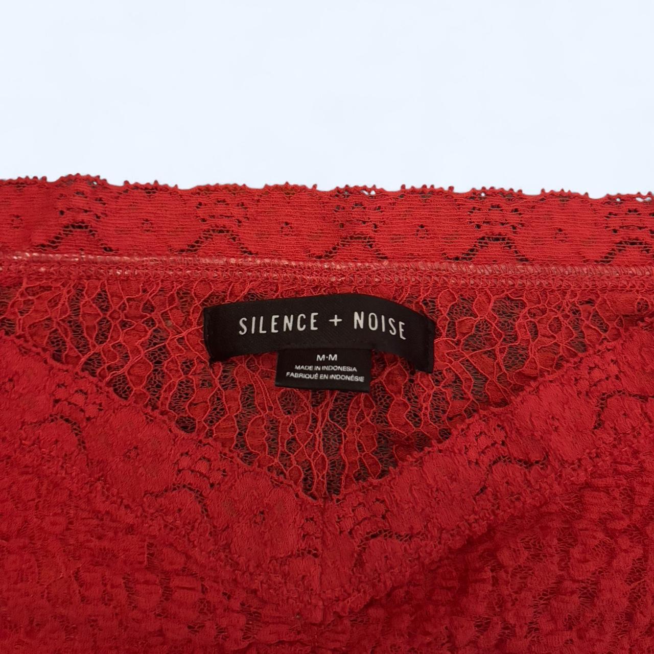 Red Silence + Noise lace top worn once #goth #fairy... | Depop
